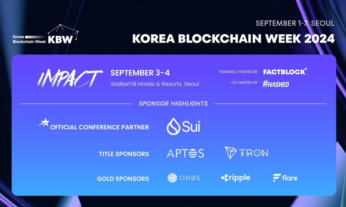 Korea Blockchain Week Names Sui the Official Conference Partner, Announces New Headline Speakers ...