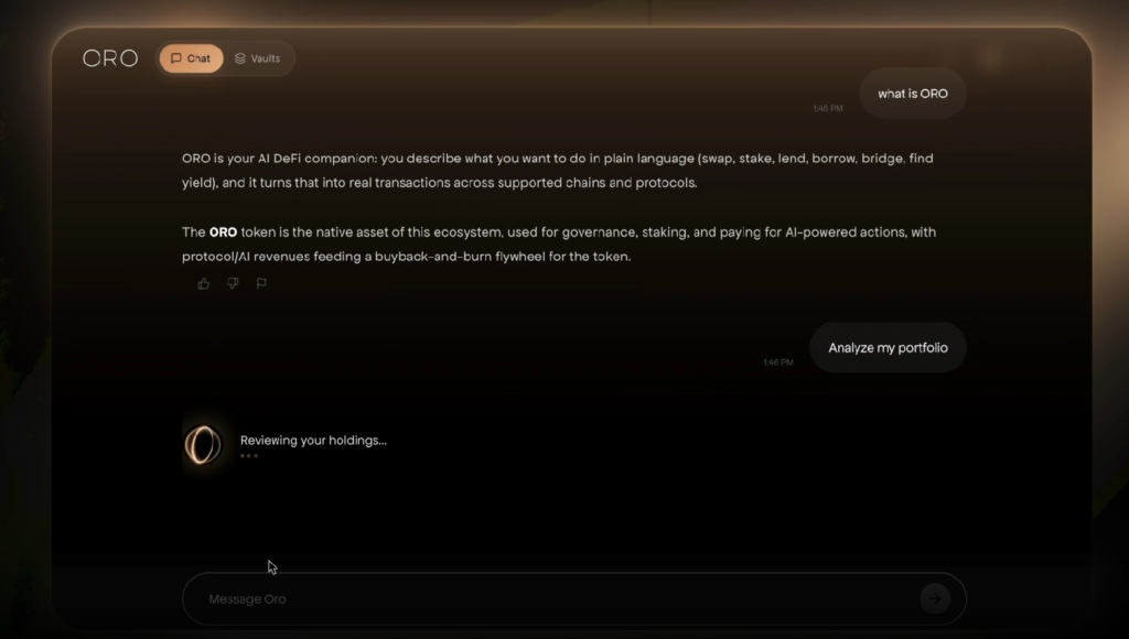 How ORO Turns Complex DeFi Interactions Into a Simple Conversation ...
